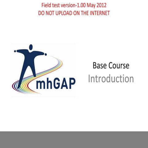 Mh gap 01 base | PDF