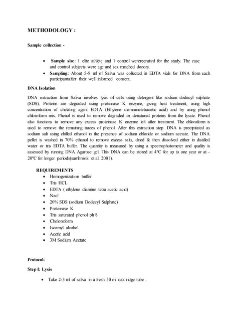 Purification of nucleic acids | PPTX