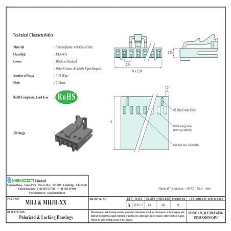 Memcon Mhj mhjh-polarised-locking-housing-series-specification | PDF