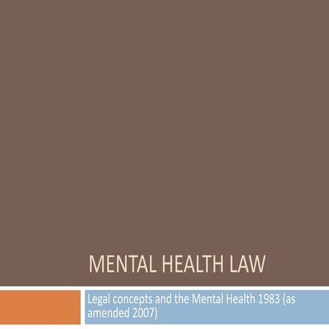 Easy Read MHA Section 3 | PDF