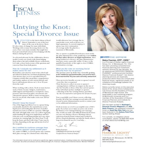Untying the Knot: Special Divorce Issue | PDF