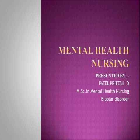 bipolar affective disorder | PPTX