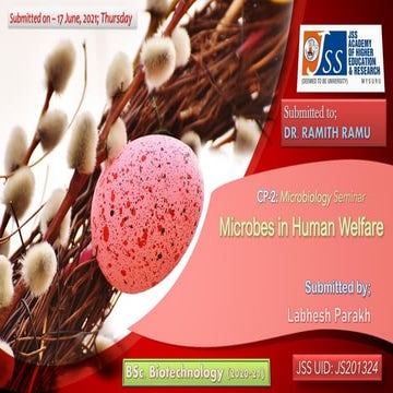 Microbes in Human Welfare | PPT