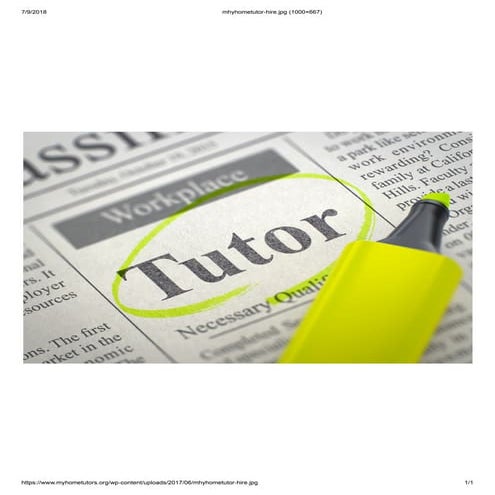 Mhyhometutor hire | PDF