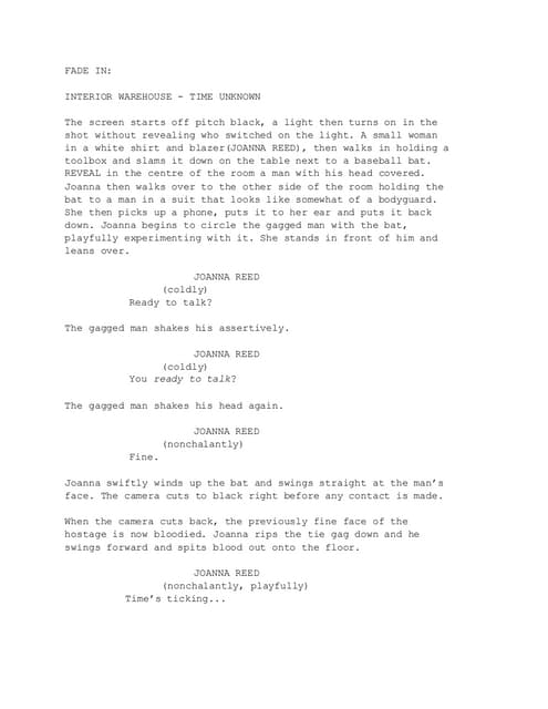 Horror movie script | PDF