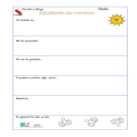 Mi diario-de-verano | PDF