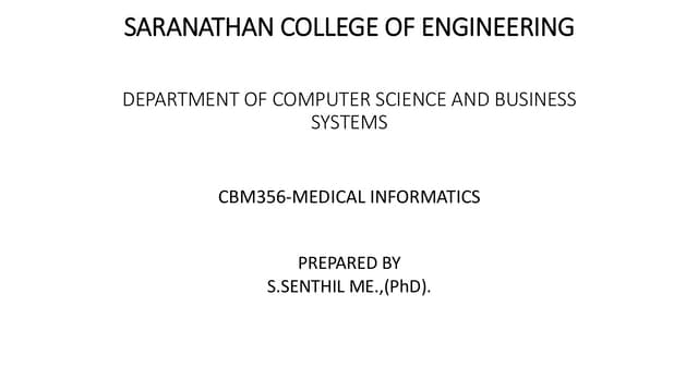 Babithas Notes on unit-3 Health/Nursing Informatics Technology | PPTX