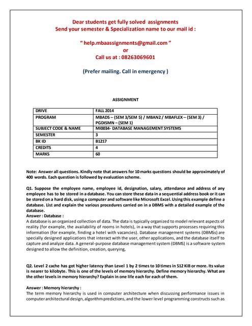 Advanced Database Lecture Notes | PDF | Databases | Computer Software ...