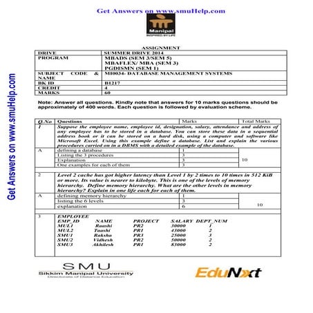 Mi0034 summer 2014 | PDF | Free Download