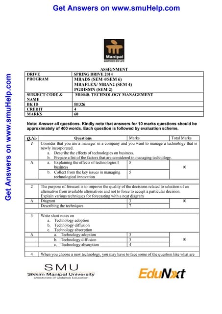 Sbs operations management mom 304 | PDF