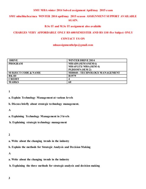 Mi0040 technology-management | DOCX