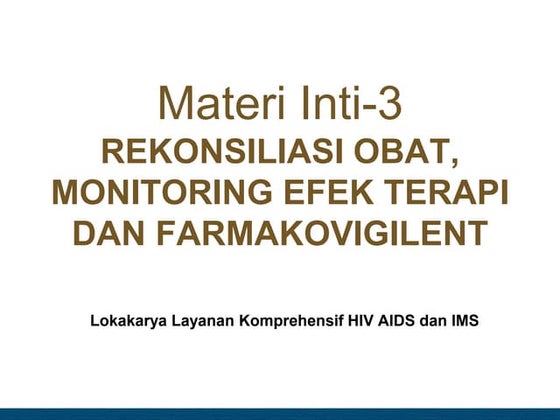 Monitoring efek samping obat (MESO) | PPT