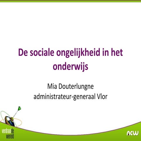 Workshop: De ongelijkheid in het onderwijs | PPT