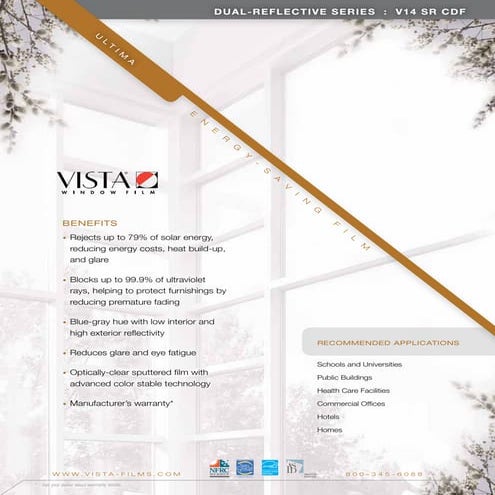 Llumar home and commercail window film tint levels | PDF