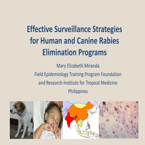 Miranda effective surveillance for rabies elimination 2016 miranda for submission | PPTX
