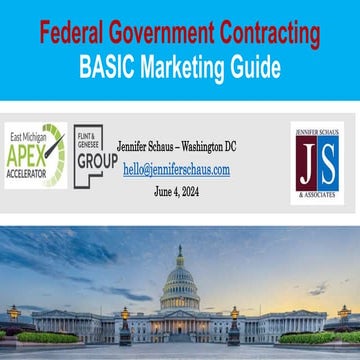 Federal Contractors Basic Marketing Guide | PPTX