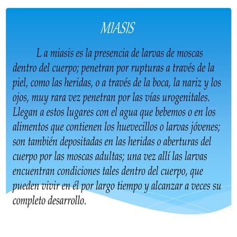 Miasis | PPTX