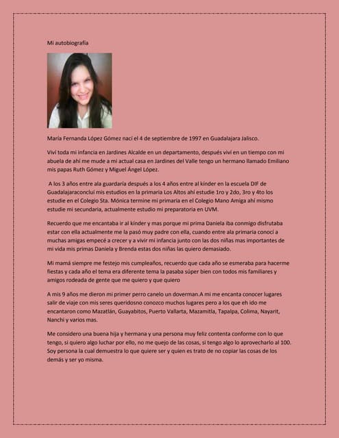 mi autobiografia | DOC