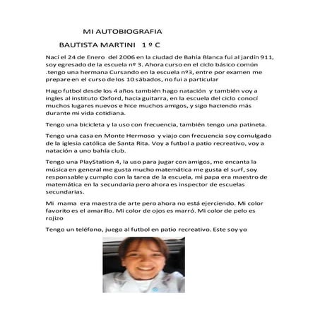 Mi autobiografia martini 1c | DOCX