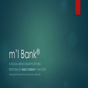 m'I Bank social media platform | PPTX