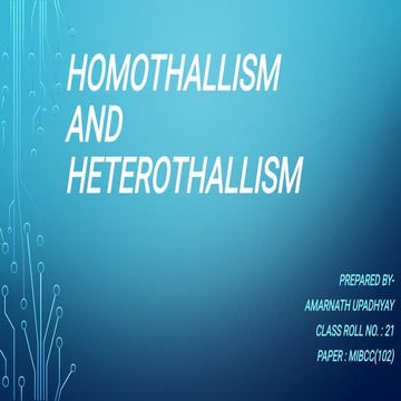 (Homothallism and heterothallism | PDF