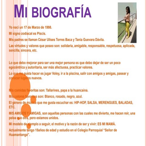 Mi biografía | PPTX