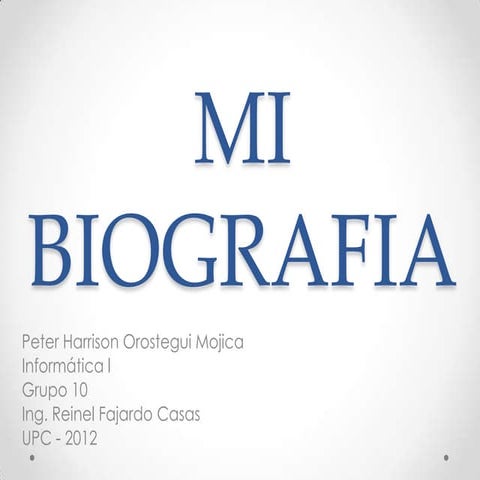 Mi biografia | PPTX
