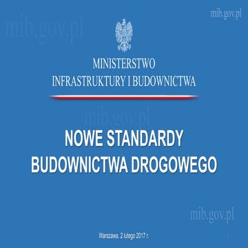 MIB nowe standardy budownictwa drogowego | PDF