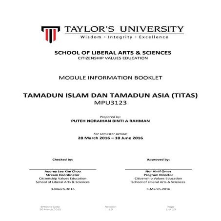 Module Information | PDF