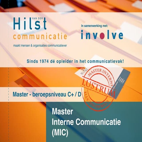 Master Interne Communicatie Van der Hilst Communicatie | PPT