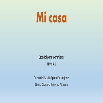 Mi casa | PPTX