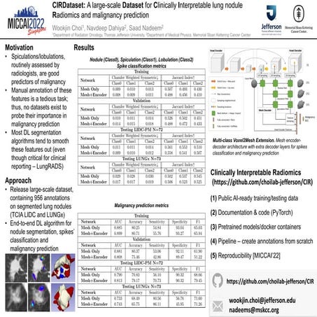 CIRDataset: A large-scale Dataset for Clinically-Interpretable lung ...
