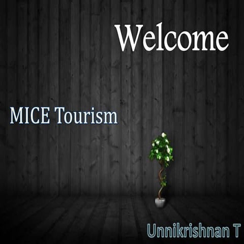MICE tourism | PPTX