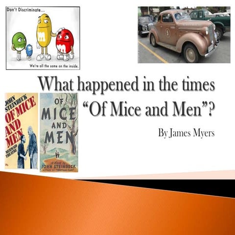 Of Mice and Men Context | PPTX