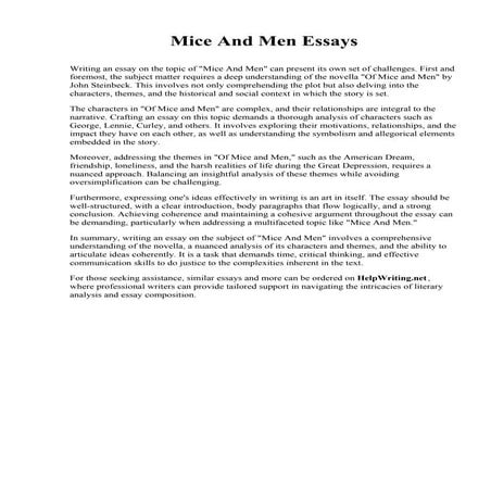 Mice And Men Essays.pdf
