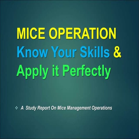 MICE Operation at Pan Pacific Sonargaon Hotel Dhaka | PPT