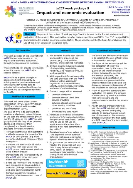 Interprofessional person-centred assessment and referral / discharge ...
