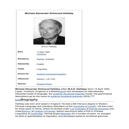 Michael alexander kirkwood halliday | DOCX