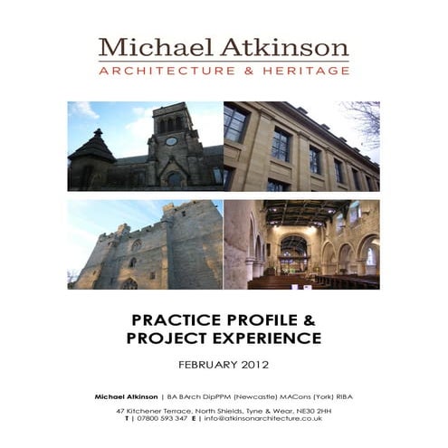 Michael Atkinson Architecture & Heritage [Feb 2012] | PDF
