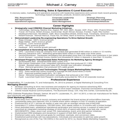 Michael Carney CV | PDF