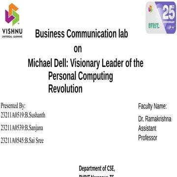 Michael Dell Michael Dell Michael Dell Michael Dell | PPT