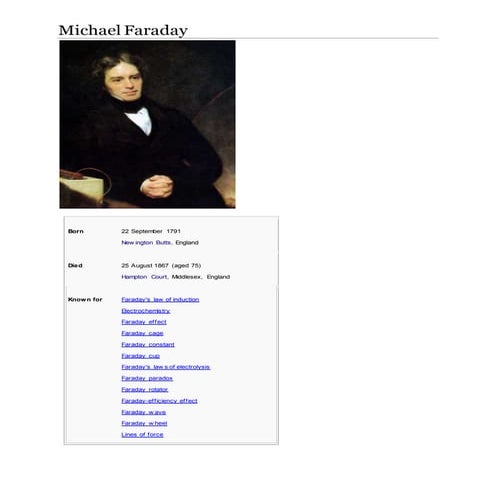 Michael faraday | PDF