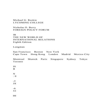 Michael G. RoskinLYCOMING COLLEGENicholas O. BerryFORE.docx