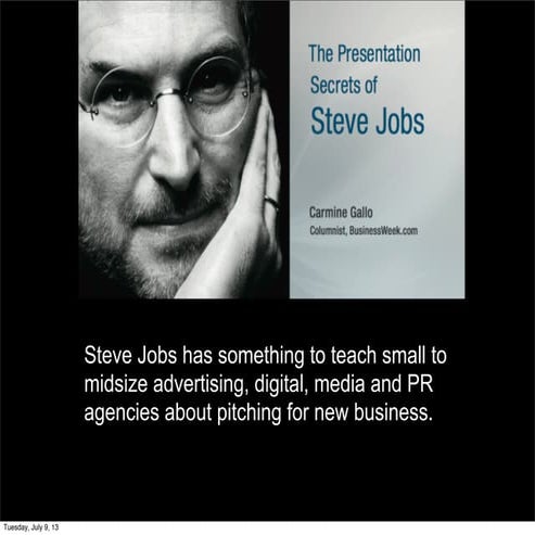 Steve Jobs: 10 Presentation Tactics | PPT