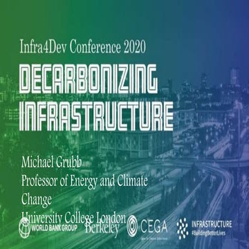 Michael Grubb: 2020 #Infra4dev Conference Keynote presentation | PPT