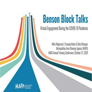 Public Engagement Benson Block Talks Michael Helgerson MAPA | PPTX | Web Conferencing | Computer ...