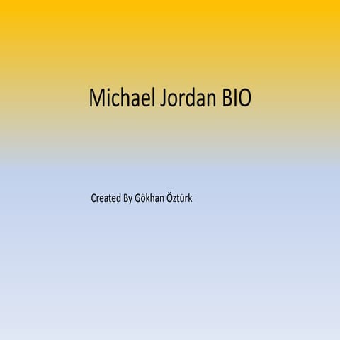 Michael jordan presentation | PPTX