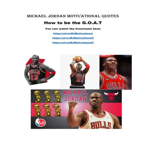 Michael Jordan Motivational.pdf | Basketball | Sports