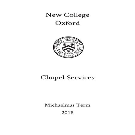 Michaelmas Term 2018 Music List | PDF