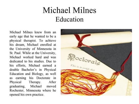 Michael Milnes Rochester Mn presentations